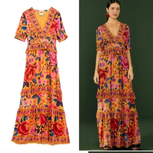 FARM Rio | Dresses | Farm Rio Floral Dream Maxidress | Poshmark